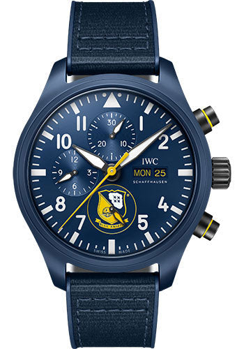 IWC Pilot’s Watch Chronograph Edition Blue Angels® Watch - Ceramic Cas